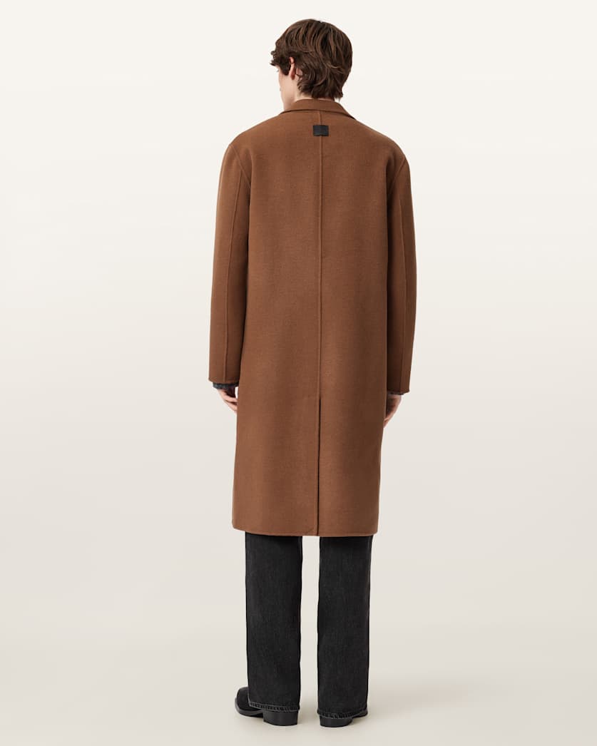 Brax Relaxed Fit Wool Coat CIDER BROWN | ALLSAINTS